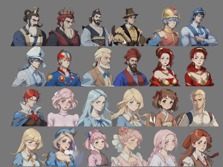 NPC character portrait 512x512 by xunzhaogangwan