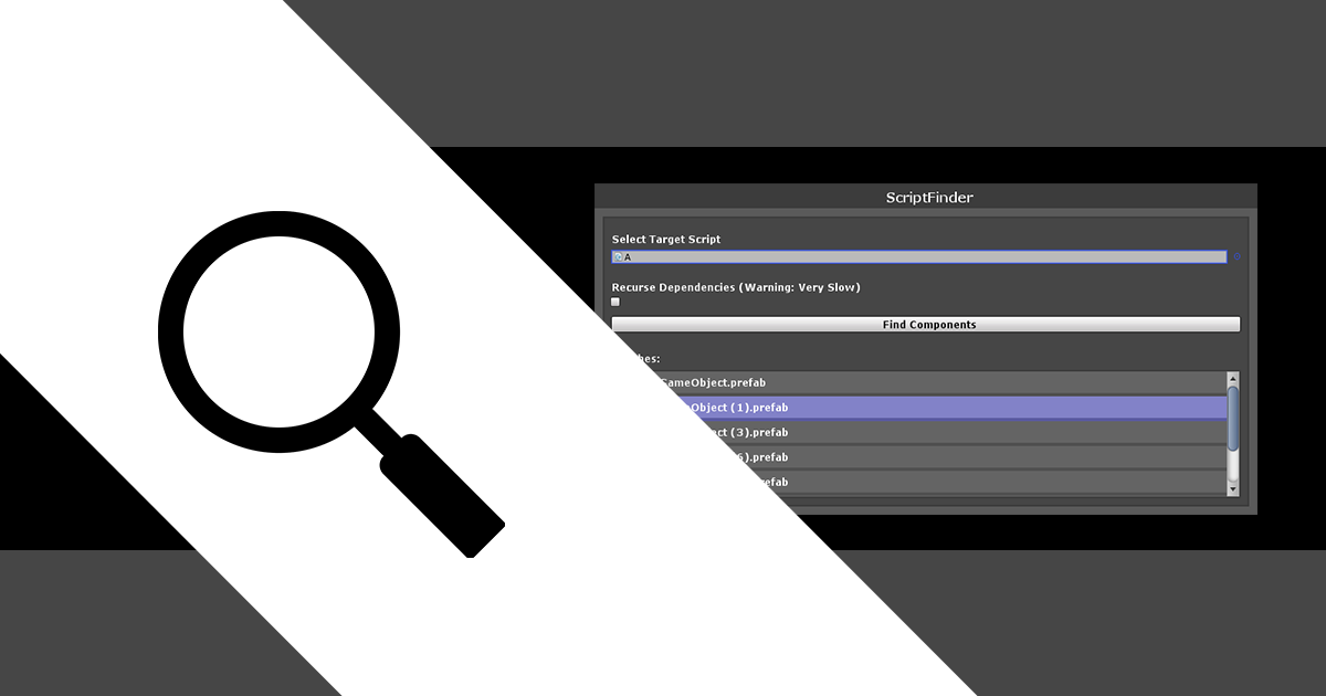 Unity ScriptFinder by Joeb Rogers