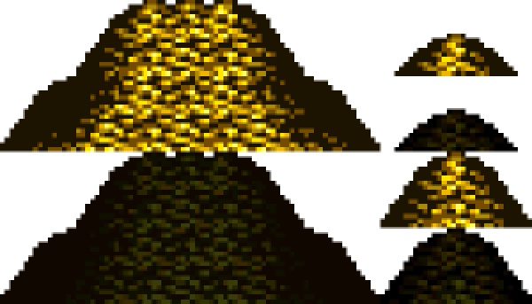 Gold Piles (variable size) by RetroViralGames