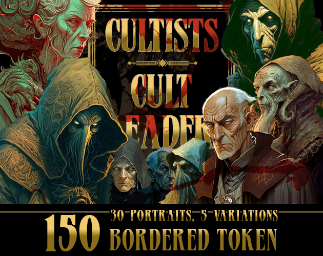 Cultist and Cult Leaders: Borders & Portraits by TöMa