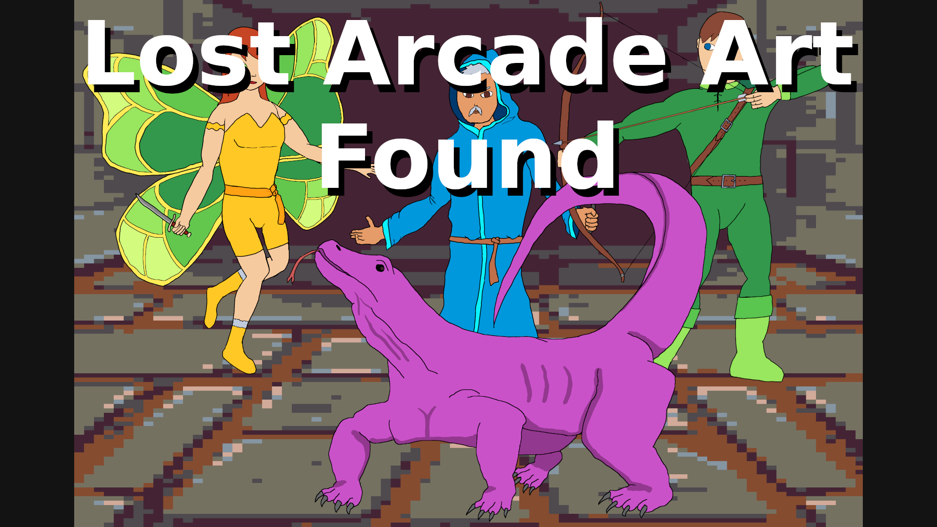 Lost Arcade Cabinet Artwork Found! - itch.io