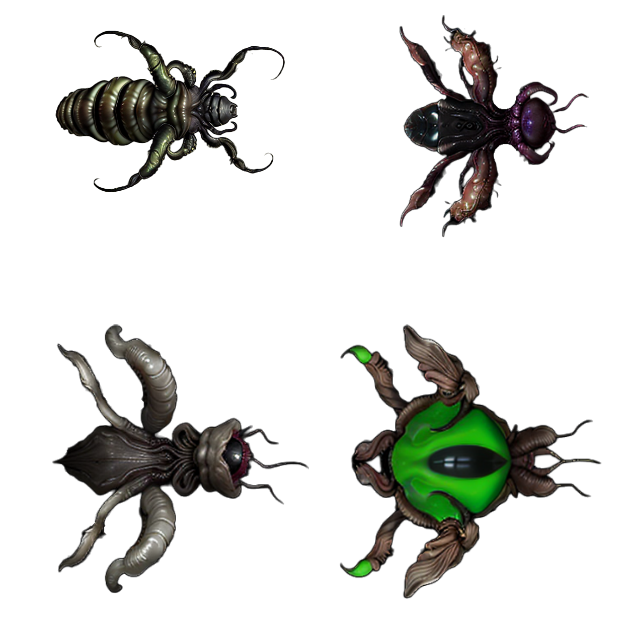Top-down Alien Bugs Sprites #3 by W_K_Studio