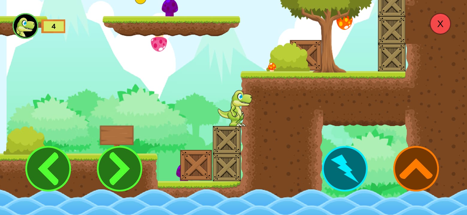 UNITY- MOBILE Dino 2D plataform game in UNITY by Espiritoheroico