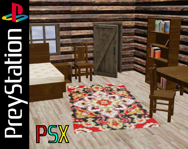 PSX Modular Low Poly Cabin Pack by BlenderVoyage