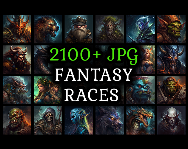 Watercolor Fantasy Races Bundle by cruizrf