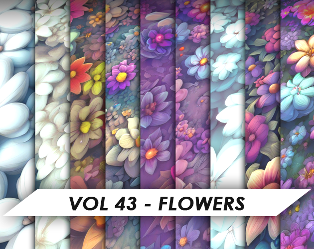 Stylized Textures - Vol 43 - Flowers by oleekconder