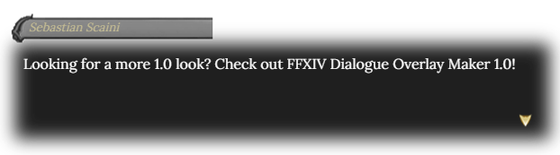 FFXIV Dialogue Overlay Maker by Sebastian Scaini, F'ortuna Favore