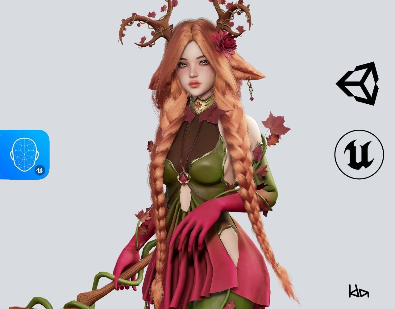Ida Faber Girl 17 - Dryad Girl by Lil Husky VR