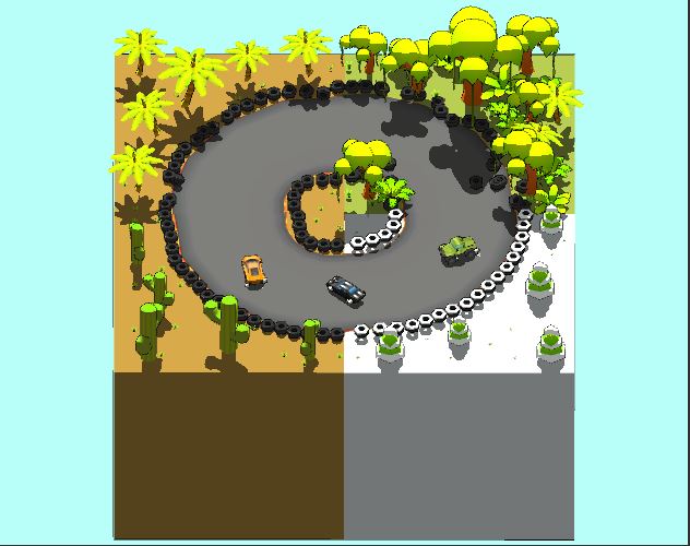 Low-poly Stylised Modular Track Models by Sami