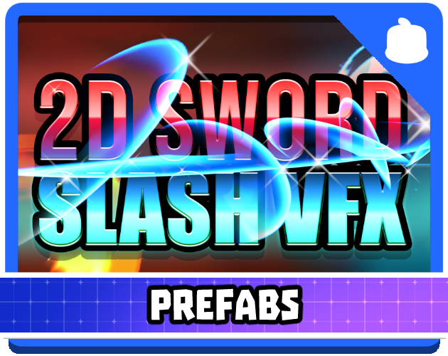 2D Sword Slash VFX - Unity Prefabs by CartoonCoffee