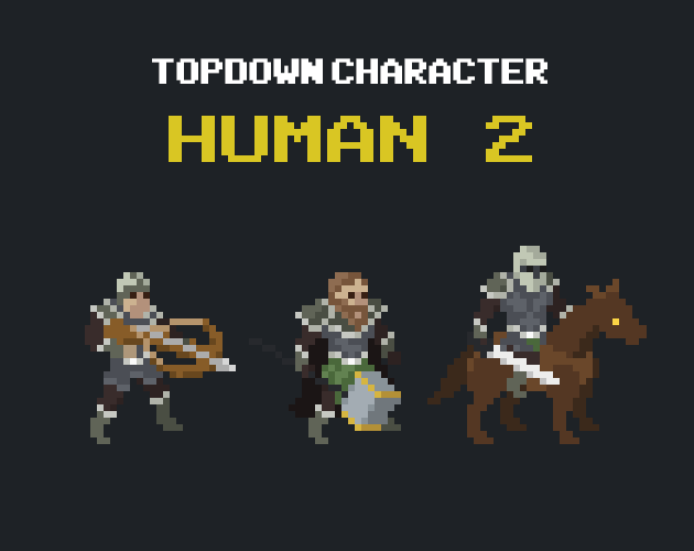 Humans - Set 2 - Top Down Pixel Art Characters by sanctumpixel