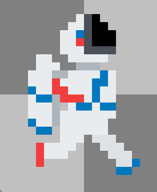 Spaceman - Pixel Art by CodingCoder