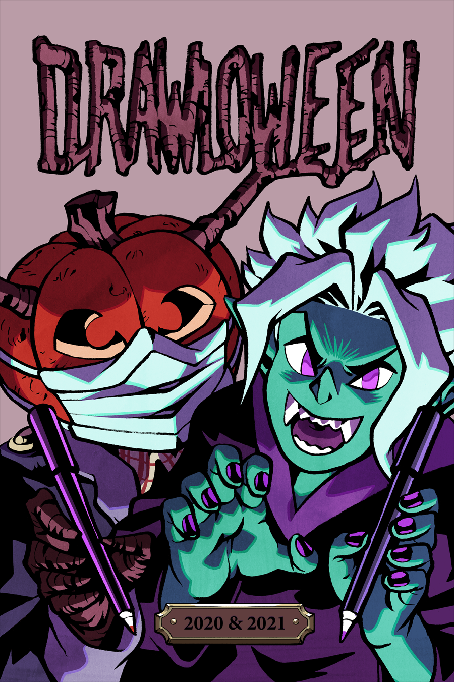 Drawloween 2020 - 2021 Artbook by DKIRBYJ