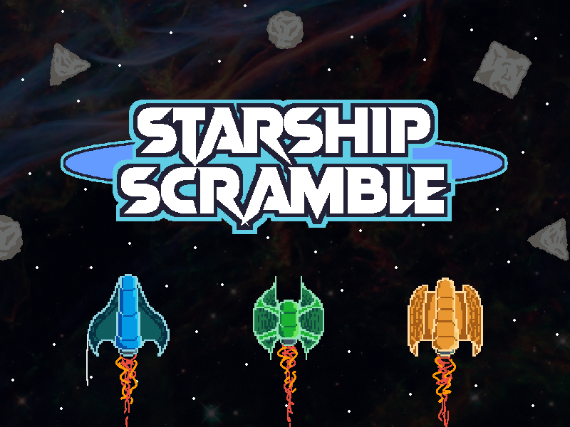 Starship Scramble by Ethan Lucas, Cookie, Tabby