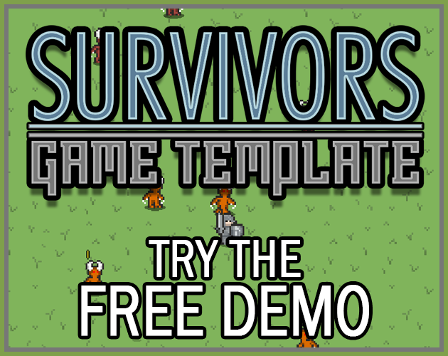 Survivors Game Template (Unity 2D, DEMO) by Daniel Kole Productions