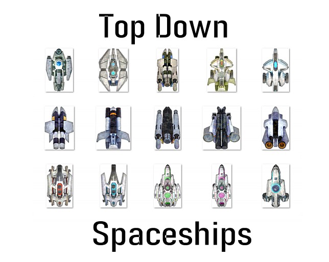 Top Down Spaceships by 1DollarShop