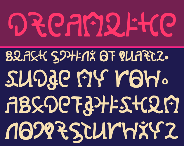 Dreamlike Font by MC Bacon