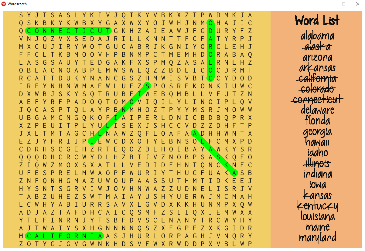 Custom Wordsearch by Pimuncher