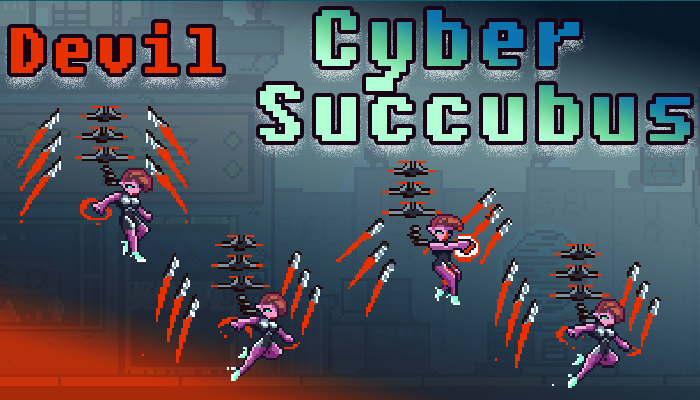 Pixel Devil Cyber Succubus by Kris Way