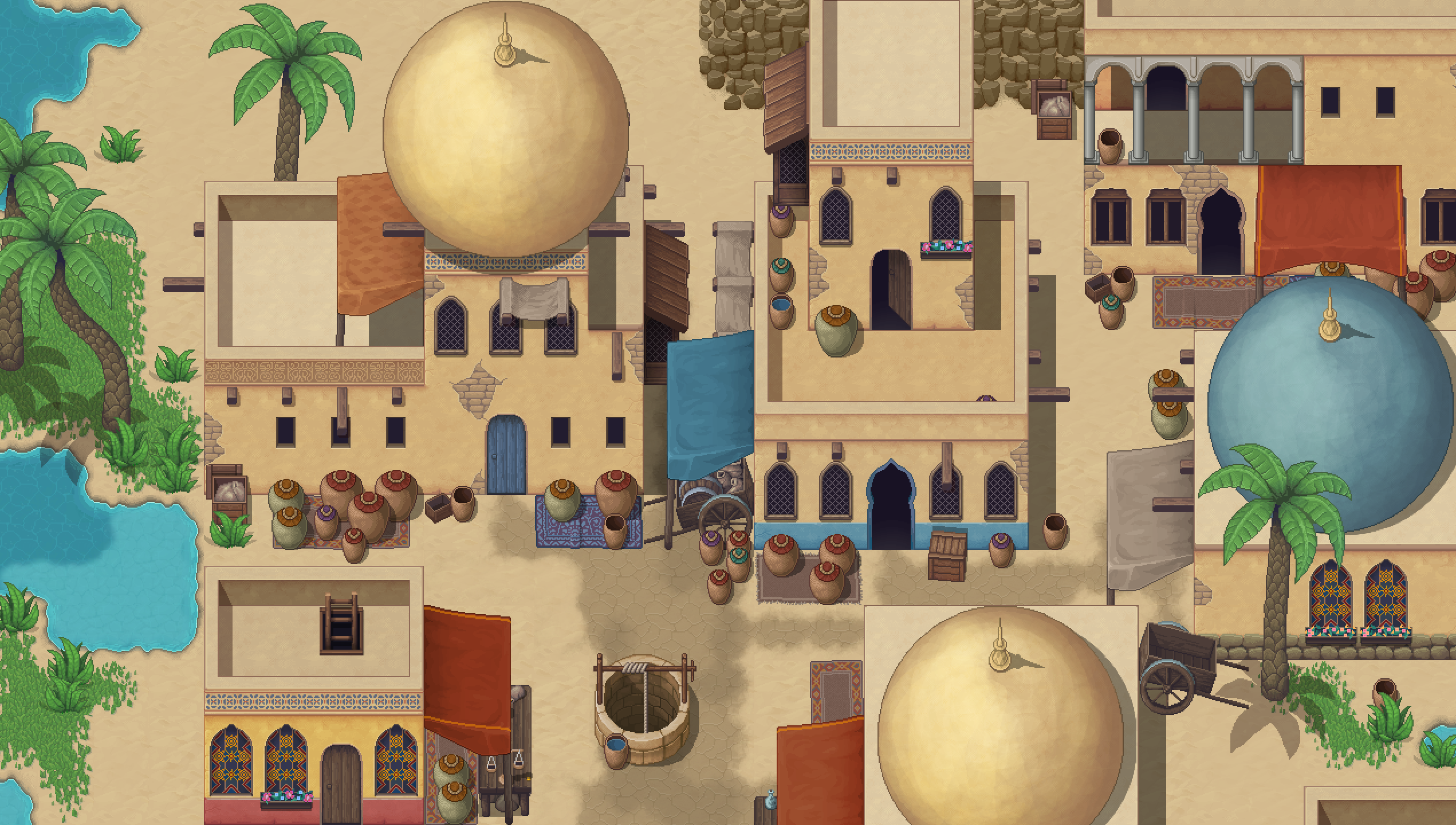 Desert Tileset preview - itch.io