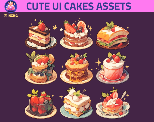Cute Vector Cakes UI by UI-KING
