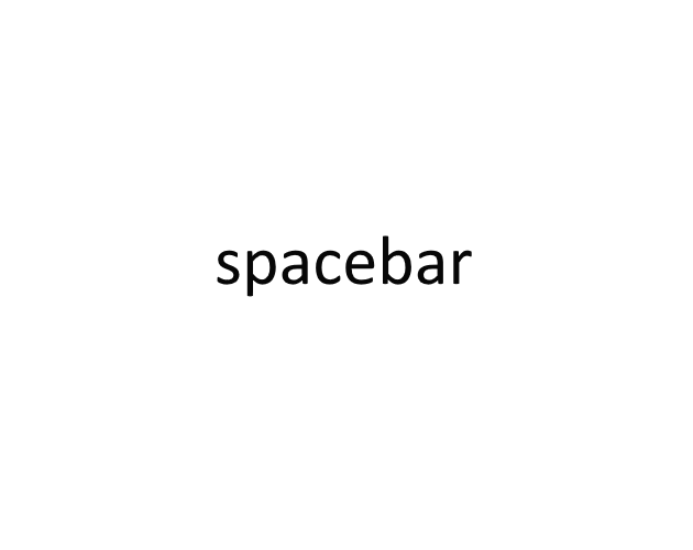 spacebar by lowercasetext