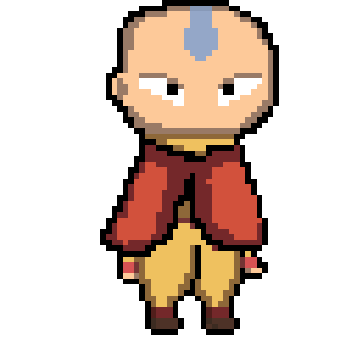 Aang is here - Pixel Aang by Iclalico
