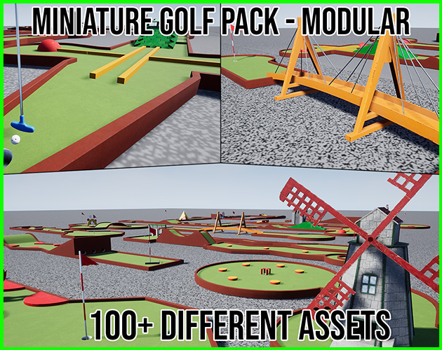 [UE4/5] Modular Miniature golf - Sport pack by 3DC_DanieleCalvi