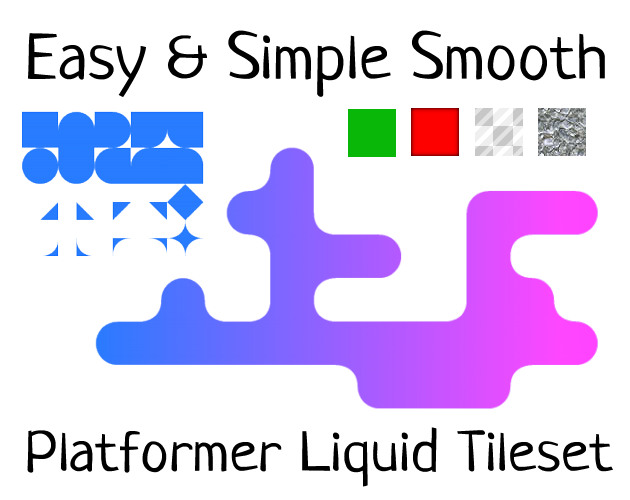 Easy & Simple Smooth Platformer Tileset by 1DollarShop