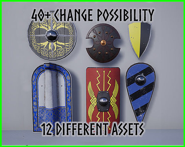 [UE4/5] Weapons Series - Shields - Mini Pack by 3DC_DanieleCalvi