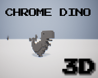 Chrome Dino 3d by AceStudiosa