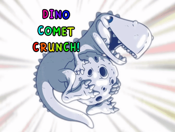 Dino Comet Crunch! by David Mills