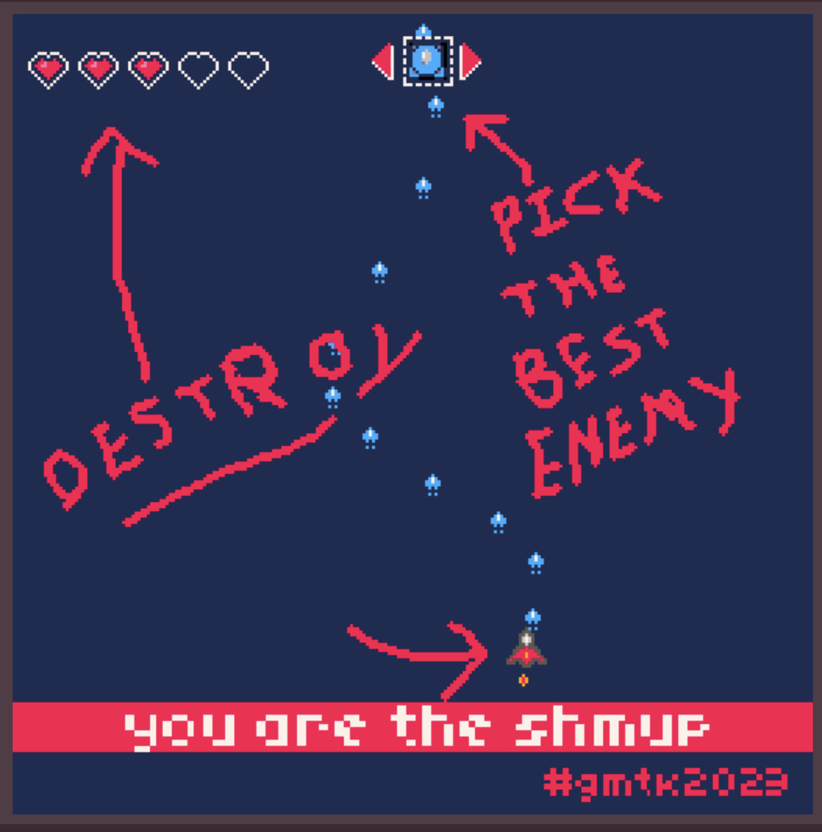 You are the shmup - #GMTK2023 by dwursteisen