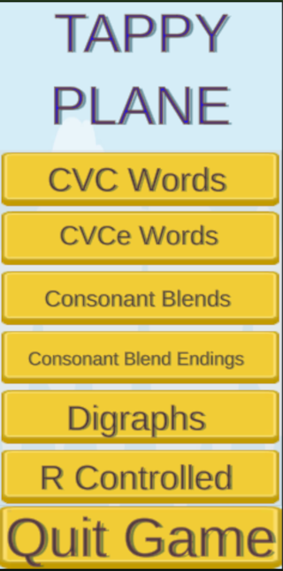Tappy Plane Phonics by readingwithvideogames