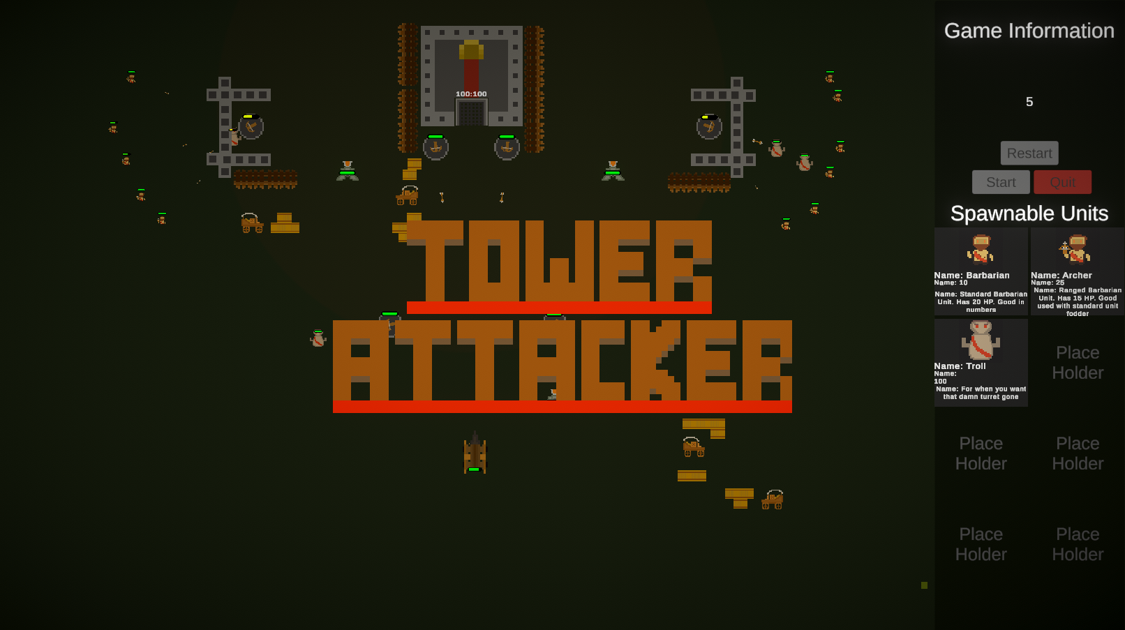 Tower Attacker by termi, shadowmaster153 for GMTK Game Jam 2023 - itch.io
