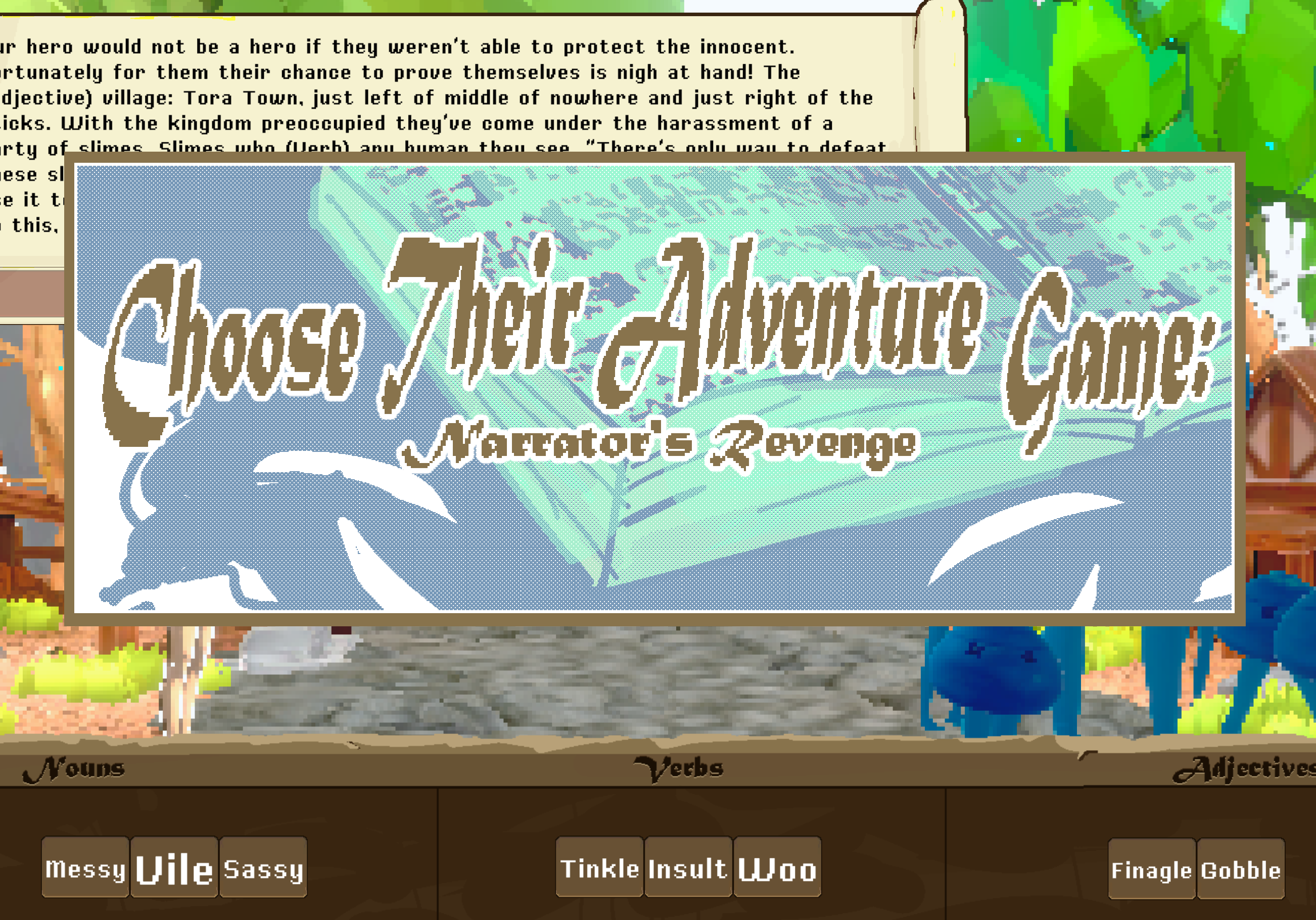 Choose Their Adventure Game: Narrator's Revenge by GamesByCam ...