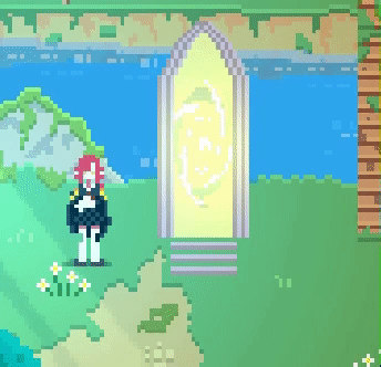 2D Door Portal Animation by pearleko