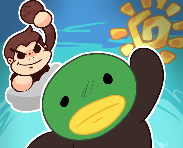 DUCK vs MONKEY by Cropicx