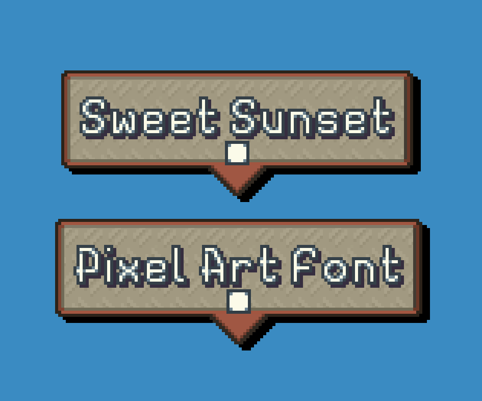 Sweet Sunset - Pixel Art Bitmap Font by Hopscorch