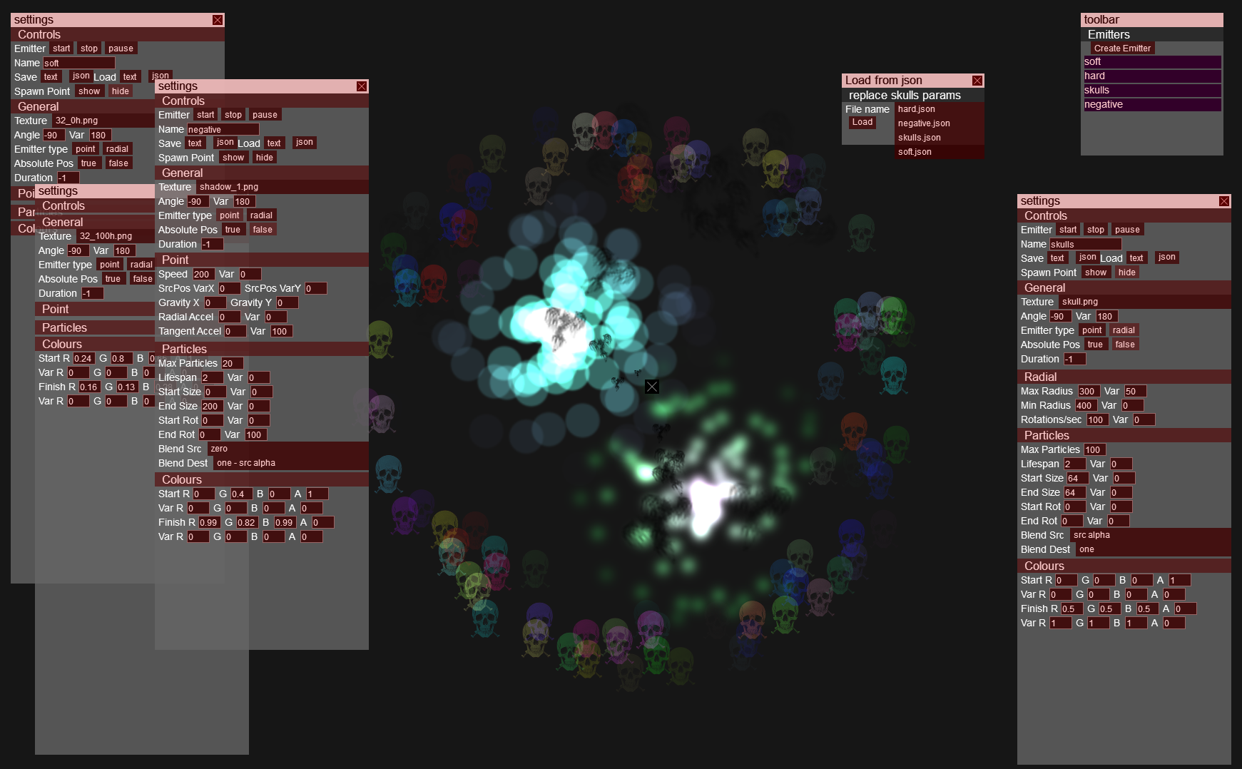 Solar 2D Particle Designer by eudaimyst