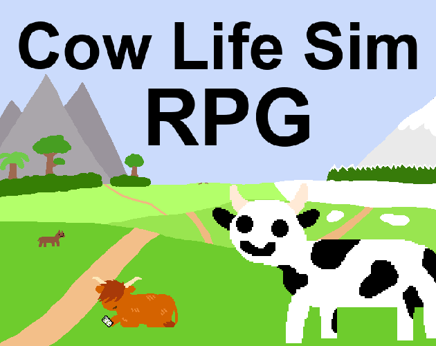 Cow Life Sim RPG by pajamabeevegan