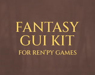 Ren'Py Fantasy GUI Kit by __ess__ VN Assets