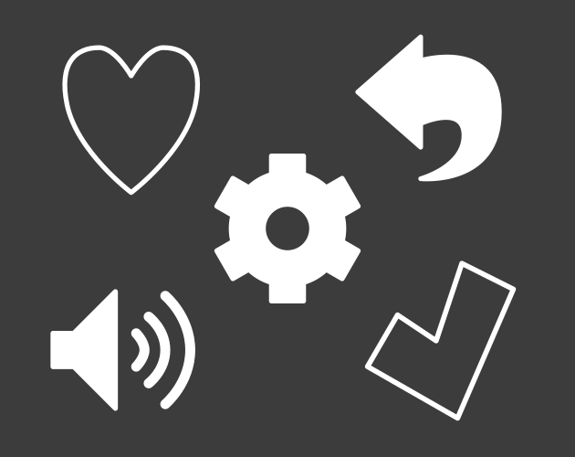 Round Monochrome General Icons by CIOSAI