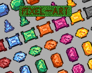 Pixel Art Gems 16p 32 color by mrqsdf