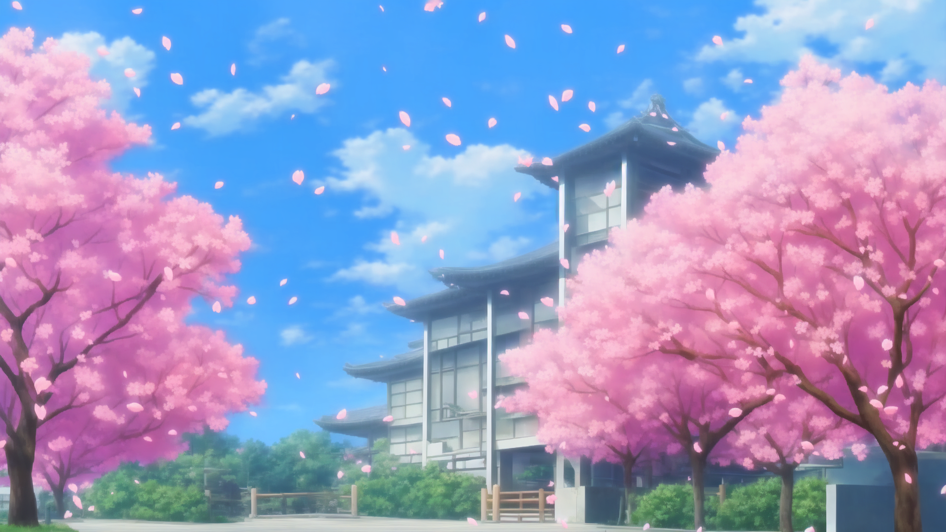 Cherry Blossom Rabbits by Anwynn