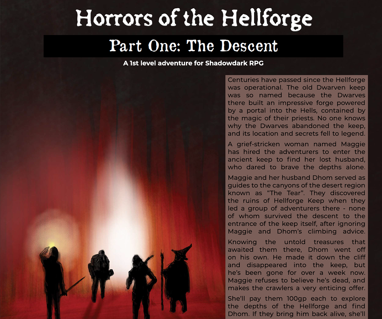 Horrors of the Hellforge Adventure by moatt