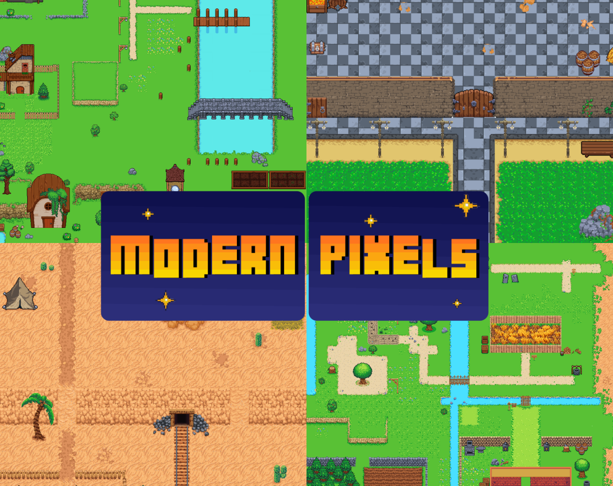 Modern Pixel Art World Tileset - Over 500 Individual Assets by Magma ...