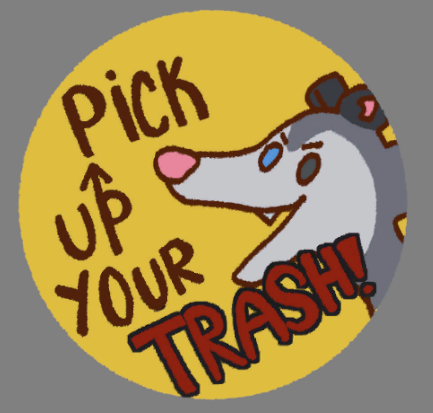 Pick up your trash! by amyconi
