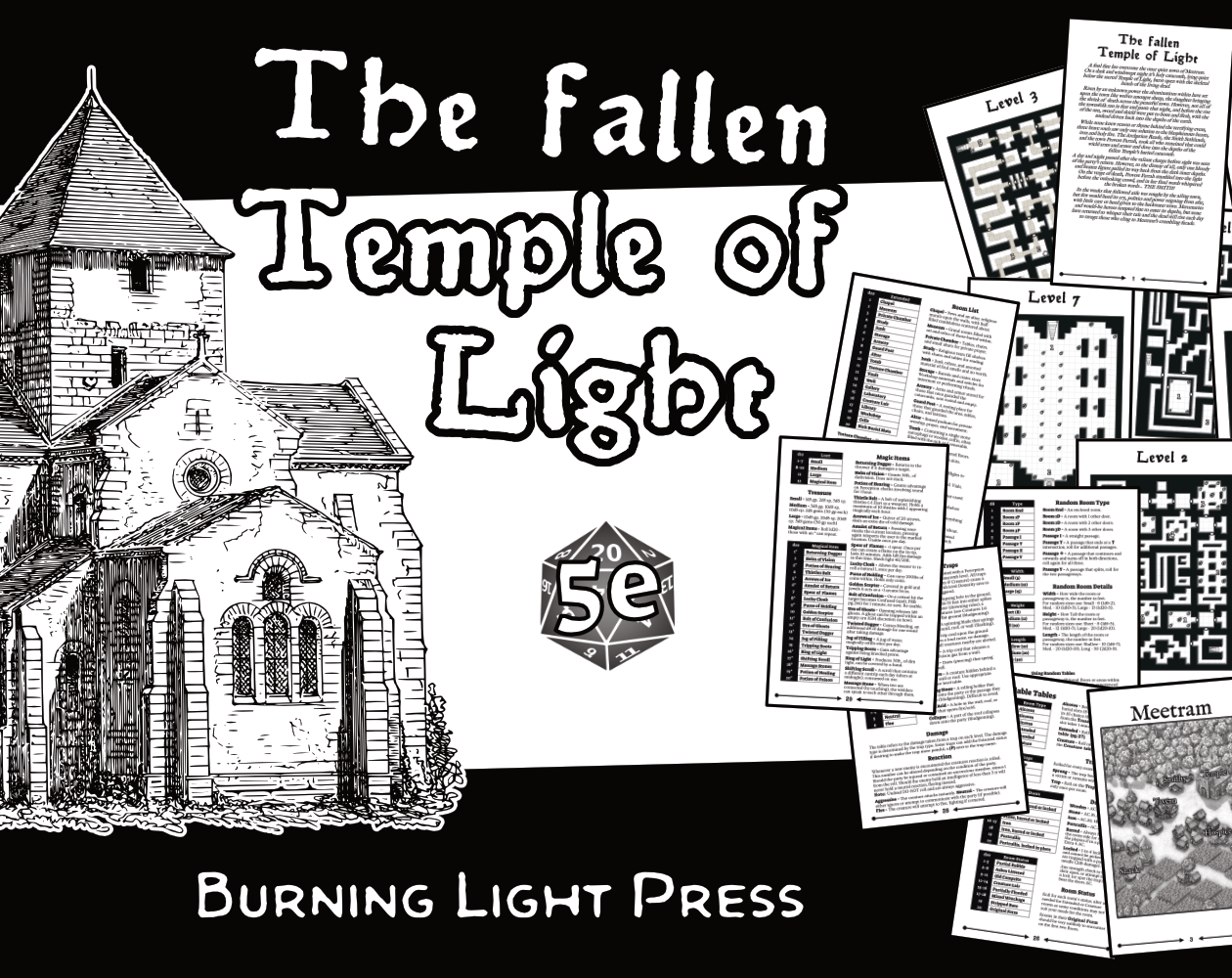 The Fallen Temple of Light by Burning Light Press