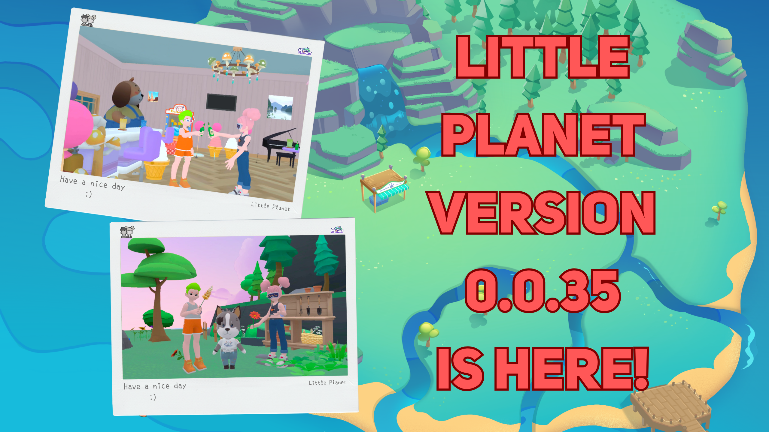 【🌴Little Planet Release Note🪐 】 Version 0.0.35 MAJOR UPDATE - itch.io